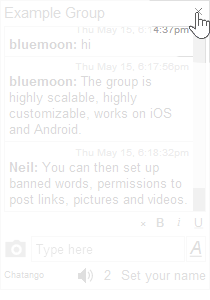 Chatango - Help - group chat